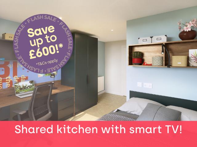 Deluxe En Suite at Croft Court, Croft. 1 bed private hall to rent £1,278 pcm £295 pw