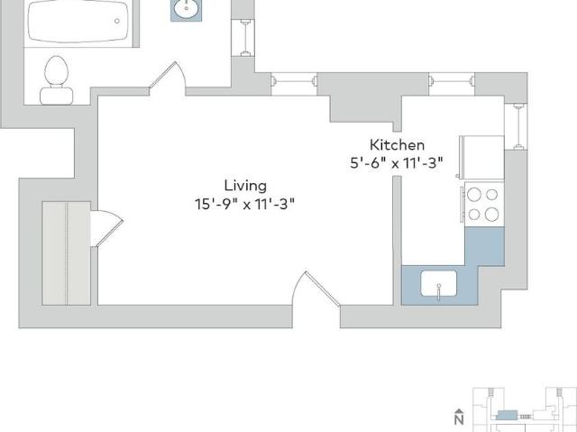 Del Monte 1 Bedroom Apartment for Rent at 200 W Armour Blvd, Kansas City, MO 64111 Broadway Gillham
