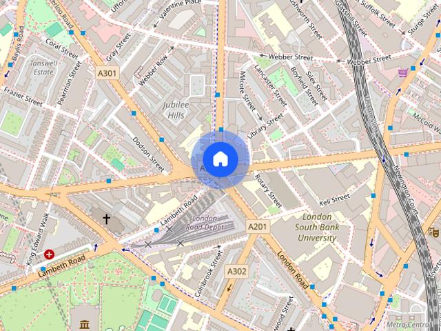 Delphini Apartments, 10 St. Georges Circus, Blackfriars Circus