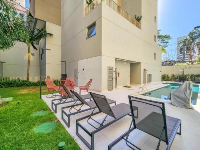Deslumbrante apartamento garden para venda em Vila Nova Conceição com 1 quarto, 69m²