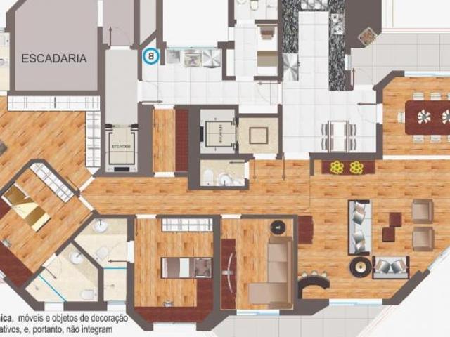 Agradável apartamento para venda em Perdizes com 4 quartos, sendo 3 suítes, 200m²