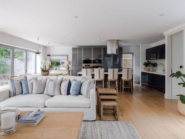 Detached 5 bedroom luxury family house available to let in Wimbledon Village with an indoor pool, cinema, gym and double garage