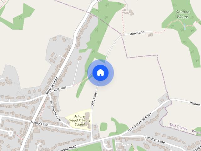 Dirty Lane, Ashurst Wood, East Grinstead, RH19