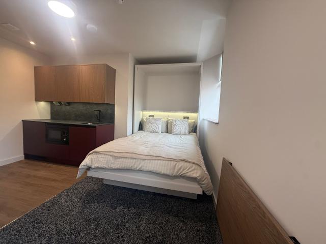 Discover modern city living with this stylish studio apartment located on St Mary's Gate in the heart of Derby City Centre