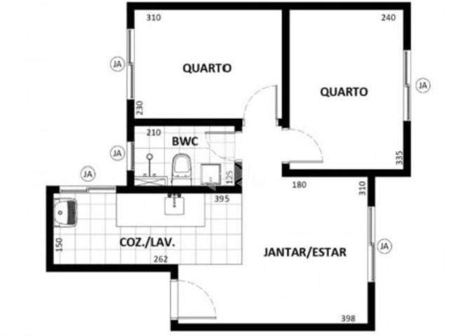 Dois dormitórios com infra completa