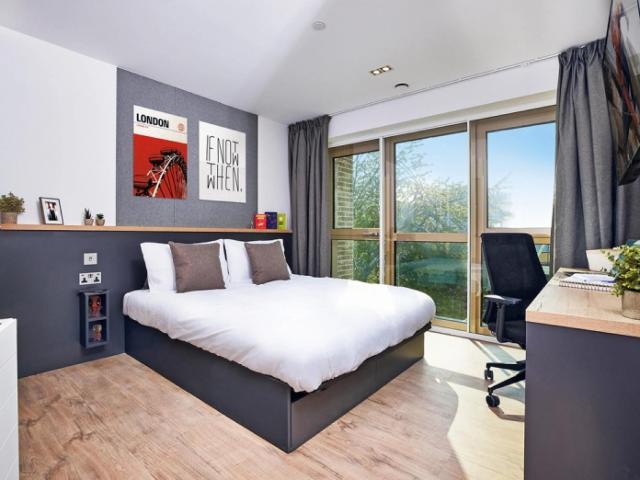 Double bedroom in a flat close to Millwall Park Has a Room