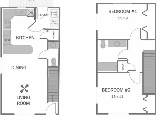 Drumwood McMinnville Townhomes 2 Bedroom Apartment for Rent at 624 Southwest Drumwood Avenue, McMinnville, OR 97128