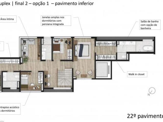 Duplex 23º Andar /Sabino Residencial Pinheiros / Chaves Janeiro 2026