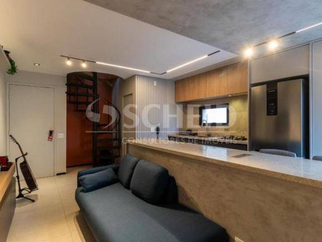 Duplex á Venda em Moema com 58m², 2 quartos, 1 vaga