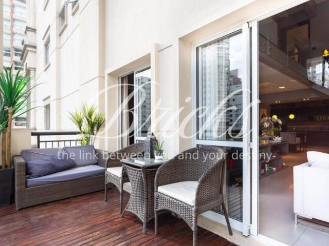 DUPLEX MOBILIADO A VENDA EM MOEMA, 163 M², 2 SUITES, 3 VAGAS
