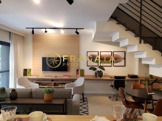 Duplex Novo no Itaim/SP 100 m² 2 suítes Mobiliado 2 vagas Depósito Lazer Completo