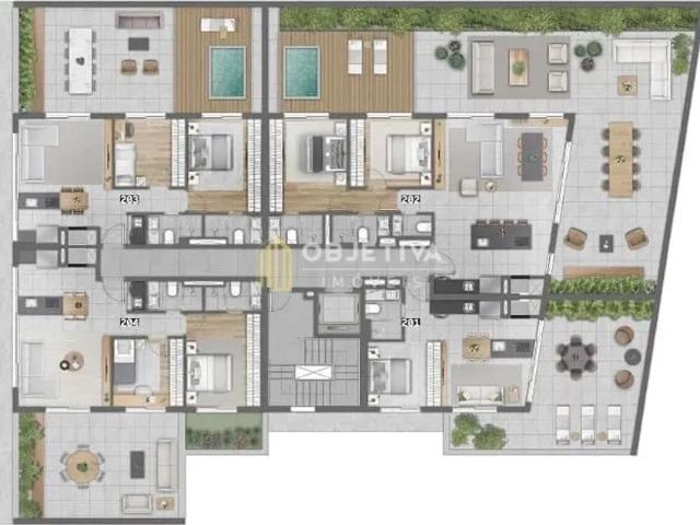 Duplex à venda 1 Quarto 1 Suite 2 Vagas 87.98M² Boa Vista Porto Alegre RS | iO Boa Vista
