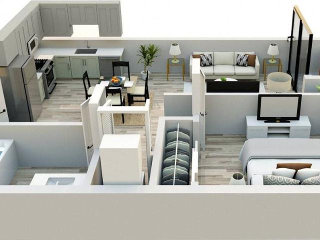E on Adams 1 Bedroom Apartment for Rent at 5181 W Adams Blvd, Los Angeles, CA 90016 West Adams