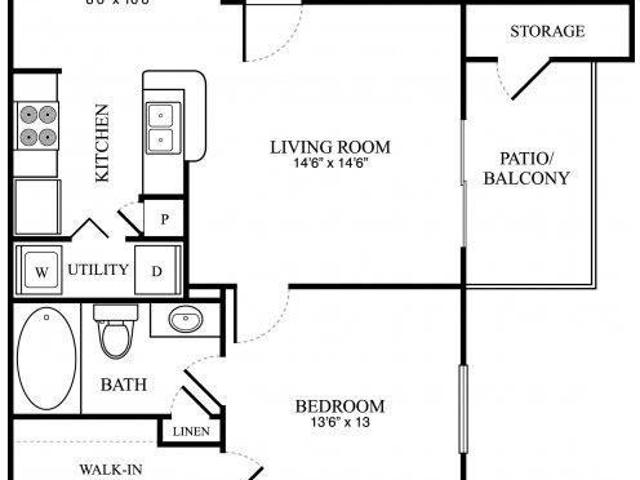 Eagle Crest Apartments 1 Bedroom Apartment for Rent at 5303 Atascocita Rd, Humble, TX 77346