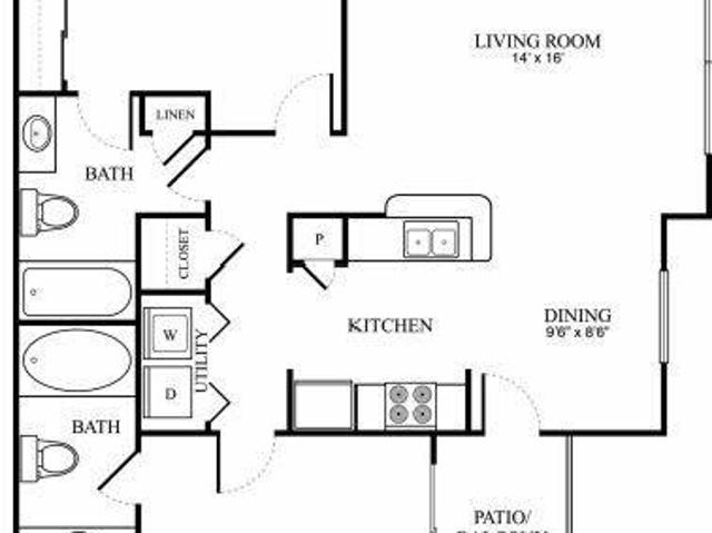 Eagle Crest Apartments 2 Bedroom Apartment for Rent at 5303 Atascocita Rd, Humble, TX 77346