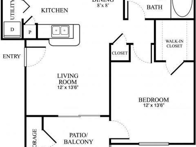 Eagle Crest Apartments 2 Bedroom Apartment for Rent at 5303 Atascocita Rd, Humble, TX 77346