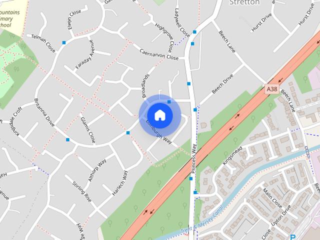Earls Court, Burton Upon Trent, Staffordshire