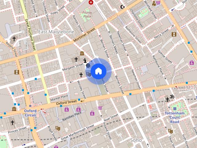 Eastcastle Street, Fitzrovia & Covent Garden