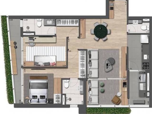Ed. Alameda Jardins 175 e 178m 3 suítes 2 vagas l Tishman Speyer