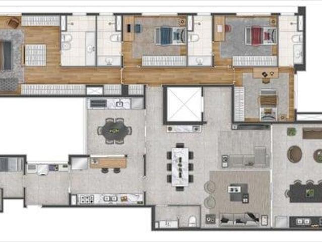 Ed. Edson 1400 / Campo Belo / Chaves outubro de 2026 / 234m² 4 suites 4 vagas