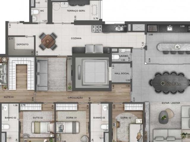 Ed. Lindenberg Alto das Nações / Apartamento de Alto padrão com lazer exclusivo