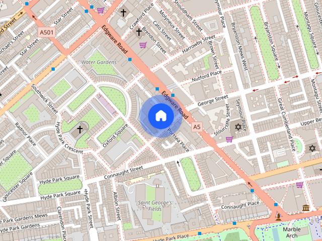 Edgware Road, Connaught Village