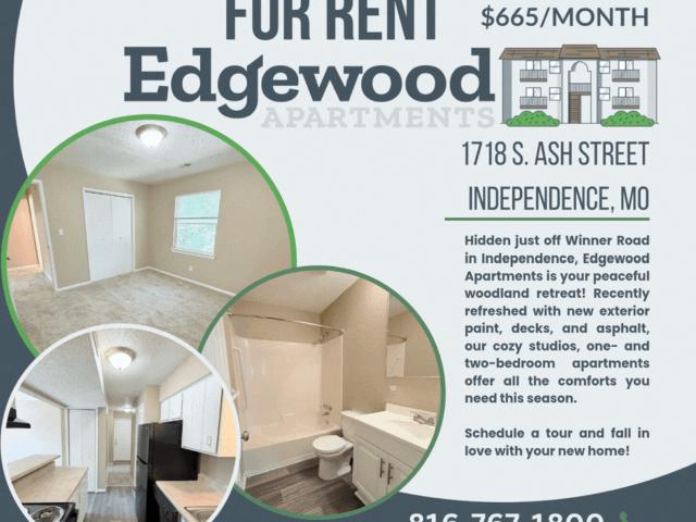 Edgewood Apartments 2 Bedroom Apartment for Rent at 1712 S Ash Ave, Independence, MO 64052 Bristol