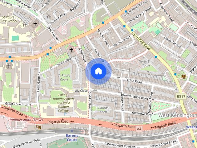 Edith Road, West Kensington, London