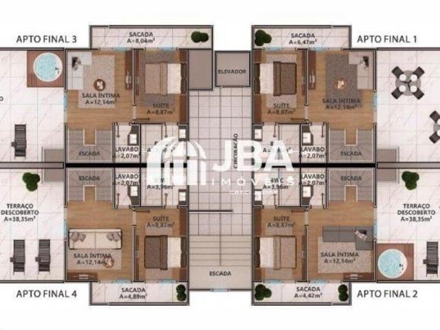 Edifício Firenze Smart, lindo apartamento no xaxim