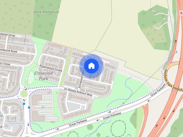 Elmwood Park Gardens, Gosforth, Newcastle Upon Tyne