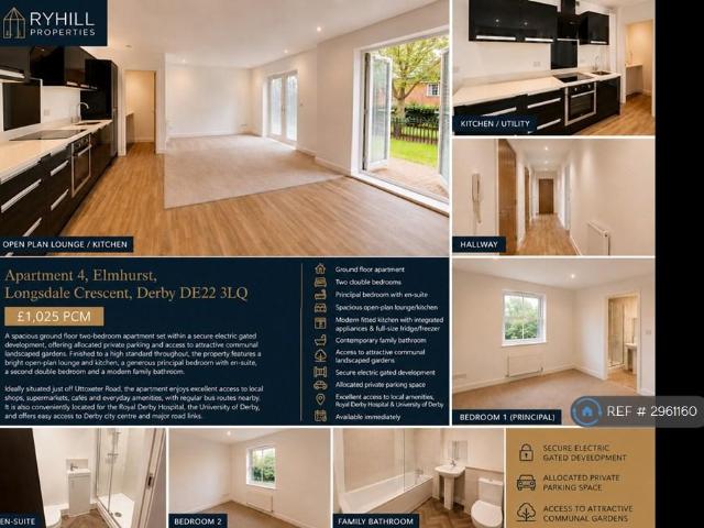 Elmhurst Court, Derby, DE22 2 bed flat to rent £1,025 pcm £237 pw