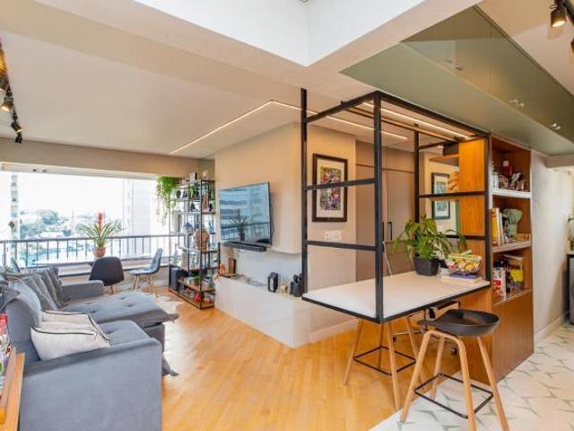 Agradável apartamento para venda em Brooklin com 1 quarto, sendo 1 suíte, 46m² bruna stecca#O0YX2