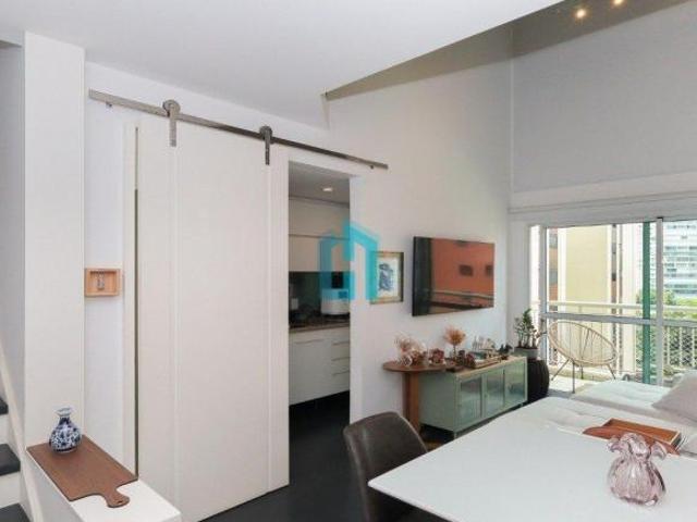 Elegância e praticidade no coração da Vila Nova Conceição 1 dormitório mobiliado com vista e lazer