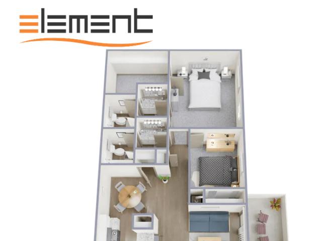 Element Apartments 1 Bedroom Apartment for Rent at 1516 Arbor Town Cir, Arlington, TX 76011