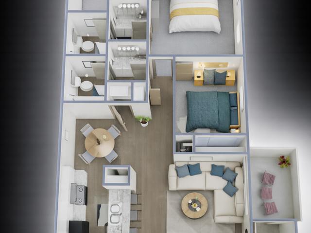 Element Apartments 2 Bedroom Apartment for Rent at 1516 Arbor Town Cir, Arlington, TX 76011