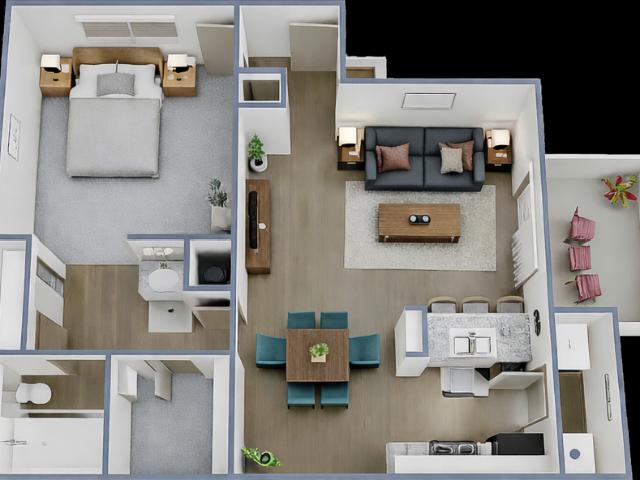 Element Apartments 2 Bedroom Apartment for Rent at 1516 Arbor Town Cir, Arlington, TX 76011