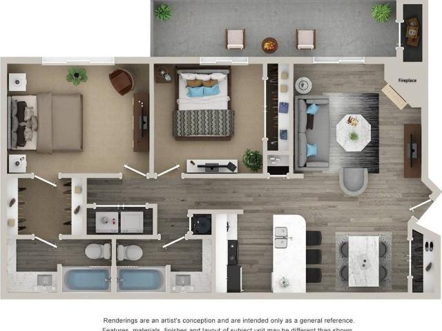 Elliot Windsprint 2 Bedroom Apartment for Rent at 2305 Windsprint Way, Arlington, TX 76014