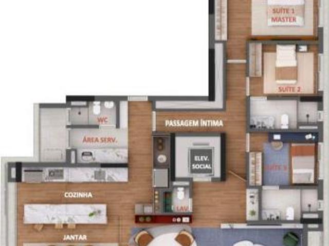 EMPREENDIMENTO RESIDENCIAL LIZZ JARDINS / PINHEIROS / AP NA PLANTA