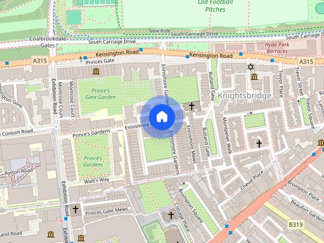 Ennismore Gardens, Knightsbridge, London, SW7