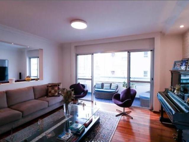 Elegante apartamento para venda em Brooklin Paulista com 3 quartos, sendo 3 suítes, 169m²