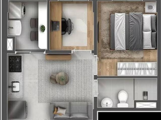 Atraente apartamento para venda em Chácara Inglesa com 2 quartos, 35m²