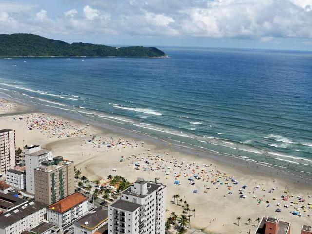 Estúdio pé na areia Praia Grande Ocian