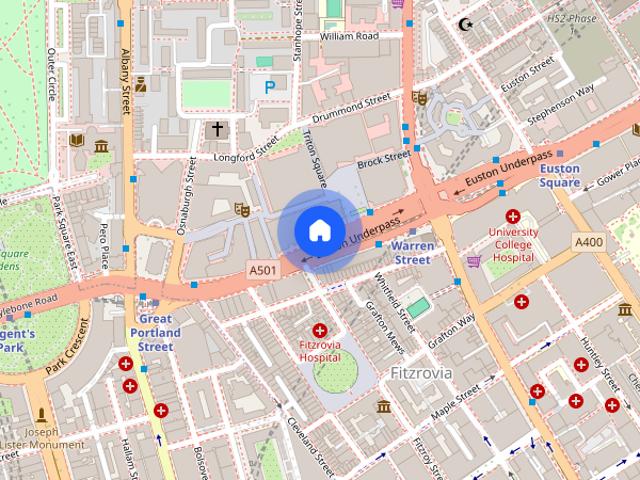 Euston Road, Fitzrovia, London, NW1
