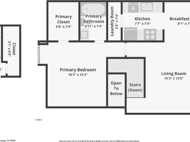 Evergreen Townhomes 1 Bedroom Apartment for Rent at 3860 Evergreen St, Irving, TX 75061 Bear Creek