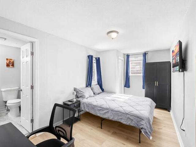 Every Room has a Private Bathroom! Peaceful Professional Community Utilities Included Fastest High Speed Wi Fi On Site Washer & Dryer Close to Bus Stop and Shopping !
