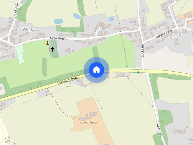 Evesham Road, Wick,Pershore