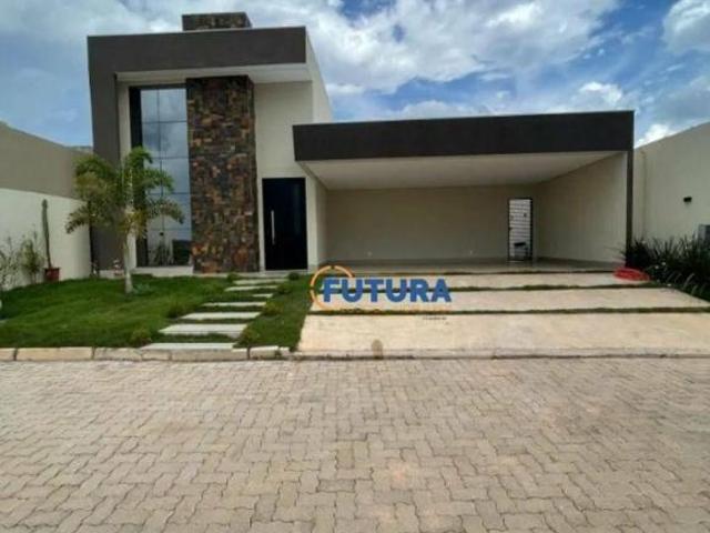 Excelente casa, 164 M², 3 suítes, armários planejados, vista livre, piso porcelanato Condomínio Ja