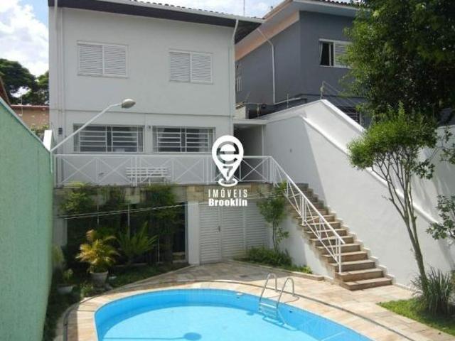 EXCELENTE CASA À VENDA NO BROOKLIN 450m² 3 DORMITÓRIOS PISCINA 4 VAGAS
