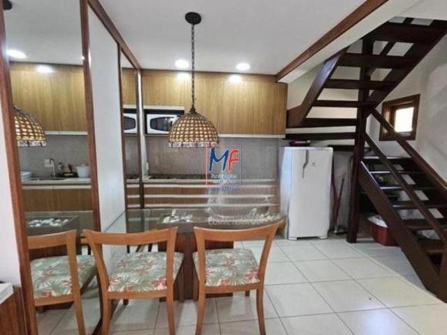 Excelente casa cond. fechado Praia do Curral, 60m² a.c 2 dormitórios 2 suítes, sala, varanda