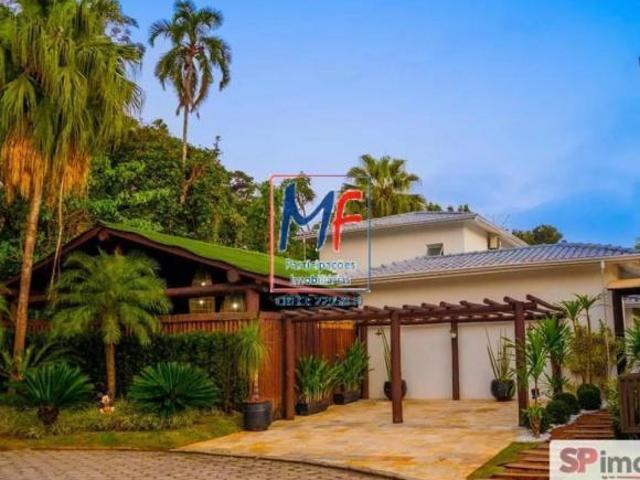 Excelente casa em cond. fechado em Bertioga/SP, 678 m² a.u 8 dormitórios, sala, cozinha, terraço